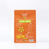China PFAS‑Free Flat Bottom Quad Seal Pet Food Pouch | Resealable Zipper Bag for 300g 1.5kg 3kg Dry Cat Kibble for sale