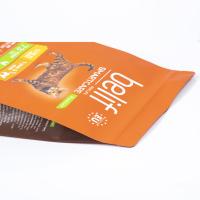 China PFAS‑Free Flat Bottom Quad Seal Pet Food Pouch | Resealable Zipper Bag for 300g 1.5kg 3kg Dry Cat Kibble for sale