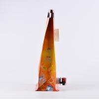 China Large Filling Spout Bag‑in‑Box Pouch for Orange Juice Concentrate Cold Drink Liquid Dispenser BIB Pouch with Handle Hole for Beverage for sale