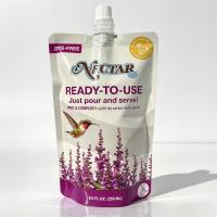 China Rotogravure Printed 250ml 8.5oz Spout Stand Pouch | Food‑Safe Custom Liquid Packaging for Wildlife Hummingbird Nectar for sale