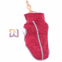 China Red Heather Sweatshirt Fleece Autumn Velcro Pet Coat For Dog for sale