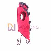 China Ox Horn Leather Loops Dog Down Jacket Velcro / Faux Opening Warm Dog Coats for sale