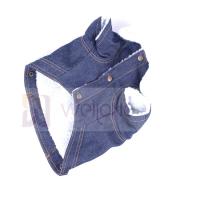 China 100% Poly Berber Pet Denim Jacket Winter Dog Blue Jean Jacket for sale