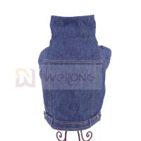 China 100% Poly Berber Pet Denim Jacket Winter Dog Blue Jean Jacket for sale