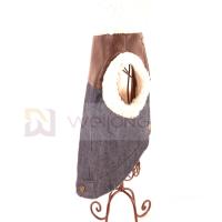 China 100% Poly Soft Dog Denim Sherpa Jacket Sherpa Lined Dog Jacket for sale