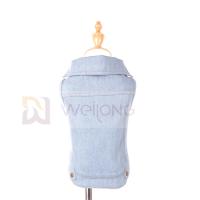 China Spring Summer Pet Coat Blue Vintage Washed Pet Denim Jacket For Dog Cat for sale