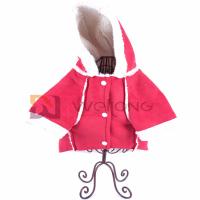 China Warm Imitate Leather Pet Clothing Autumn Raw Edge Cute Pet Hoodie for sale