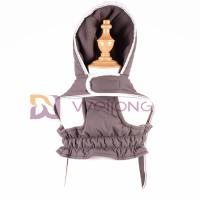 China Reflective Patch Dog Coats With Hoods Velcro Opening Taslan Quilting Pet Jacket for sale