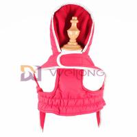 China Taslan Quilting Patch Hoodie Reflective Dog Jacket Velcro Opening Pet Hoodie for sale