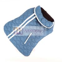 China Windproof Reversible Plaid Dog Coats Reflective Stripe Poly Pongee Waterproof Dog Jacket for sale