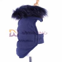 China Detachable Plush Collar Wool Small Large Dog Fleece Jacket Coats For Winter BSCI for sale