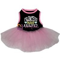 China Tulle Ruffles Small Dog Dresses Sleeveless And Loose Round Collar pink dog dress for sale
