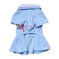 China Knitted Rib Collar Embroidered Customized Pet Dress for Spring / Summer for sale