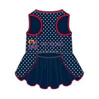 China Glitter Print USA Rubber Star CVC Jersey Dog Dress Male Customized for sale