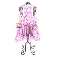 China Good Elasticity Bow Digital Print Pet Skirt Breathable Poly Jersey 180G Custom Puppy Skirt for sale