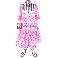 China Good Elasticity Bow Digital Print Pet Skirt Breathable Poly Jersey 180G Custom Puppy Skirt for sale