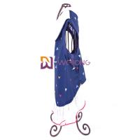 China Digital Print Embroider Pet Dress Love Poly Jersey Custom Summer Heart Woven Collar Dog Dressing Gown for sale