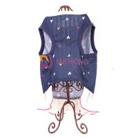 China Digital Print Embroider Pet Dress Love Poly Jersey Custom Summer Heart Woven Collar Dog Dressing Gown for sale