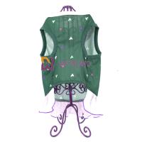 China Digital Print Embroider Pet Dress Love Poly Jersey Custom Summer Heart Woven Collar Dog Dressing Gown for sale