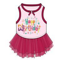 China Breathable Comfortable Tulle Skirt Happy Birthday Dog Outfit Customized ISO9001 for sale