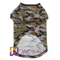 China Poly Camo Skull Halloween Pet T Shirt for Dog 100% Poly Jersey  180G for sale