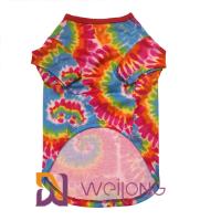China Digital Print Polyester Smiling Face Dog T Shirts For Large Dogs Breathable for sale