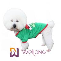 China Pattern Color Rubber Print Pet T Shirt Customized Dog Christmas T Shirt for sale