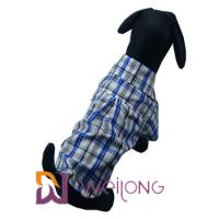 China Pet Clothes Cotton Plaid Dog Shirts For Medium Dogs ISO9001 for sale