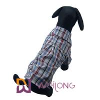 China Pet Clothes Cotton Plaid Dog Shirts For Medium Dogs ISO9001 for sale