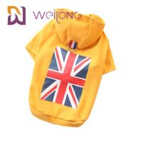 China The Union Jack Rubber Print UK Flag Pet Hoodie Short Type BSCI Cute Dog Hoodies for sale