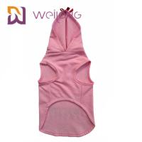 China CVC Cotton Sweatshirt Fleece Keep Warm Pink Pet Hoodie Dogs / Cats for sale
