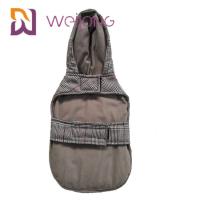 China Houndstooth Brushed Tricot Custom Dog Hoodies Winter Keep Warm BSCI Puppy Hoodie for sale