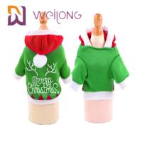 China Christmas Hoodie Puppy Winter Clothes With Santa Claus Snowman Elk Dog Cat Winter Clothes for sale