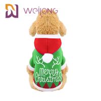 China Christmas Hoodie Puppy Winter Clothes With Santa Claus Snowman Elk Dog Cat Winter Clothes for sale