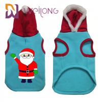 China CVC Fleece Winter Pet Hoodie Clothes Christmas Cat Dog Hoodie Sweater With Santa Claus for sale