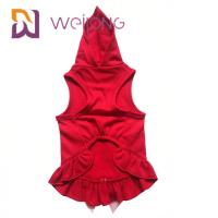 China Satin Bow Printed Golden Deer Dog Winter Coat Red Christmas Hoodie For Dogs cats for sale