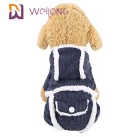 China BSCI 100% Poly Corduroy Pet Pajama Dog Clothes Fall And Winter for sale