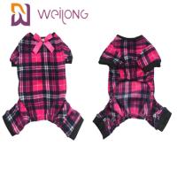 China Warm Poly Fleece Dog Pajamas Customizable Bow for Autumn and Winter for sale