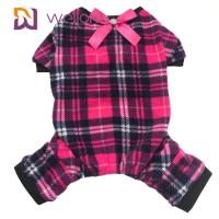 China Warm Poly Fleece Dog Pajamas Customizable Bow for Autumn and Winter for sale