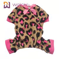 China Customizable Pattern Bow Pet Pajamas Pet Clothing Warmth Cute Dog Pajamas for sale