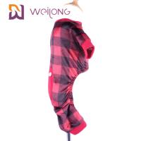 China Poly Print Flannel Pet Pajama Warmth Customizable Plaid Dog Pajamas for sale