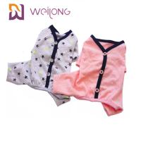 China Spring / Summer Customization Pattern Cardigan Pet Pajama Cotton Jersey Lining for sale