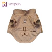 China Embroider Windbreaker Poly Suede Dog Coat Customized for Autumn / Winter for sale