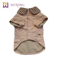 China Embroider Windbreaker Poly Suede Dog Coat Customized for Autumn / Winter for sale