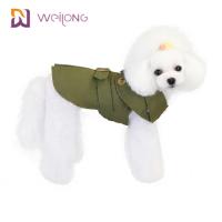 China Button Opening Dust Cat Winter Wear Plaid Cotton Canvas Pet Windbreaker For Dogs for sale