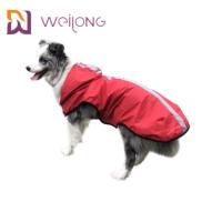 China Waterproof Reflective Pet Raincoat Dog Windbreaker Jacket With Hood for sale