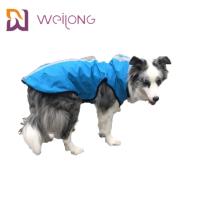 China Waterproof Reflective Pet Raincoat Dog Windbreaker Jacket With Hood for sale