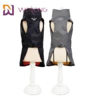 China Low Permeability Reflective Stripe Buckle Dog Rain Suit Large Dog Raincoat for sale