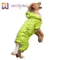 China Safety Stripe Pet Raincoat Full Customization Dog Reflective Raincoat for sale