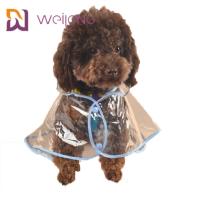 China PVC Transparent Pet Raincoat Spring Summer Light Clear Dog Raincoat for sale